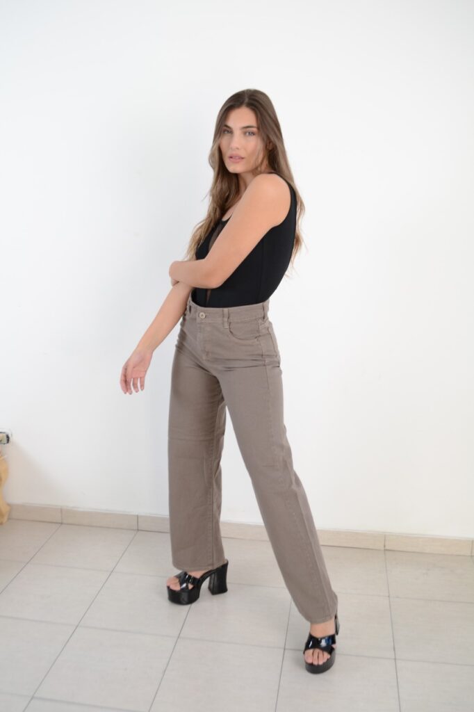 Wide Leg Cafe Claro Art. 334 – Andar Jeans