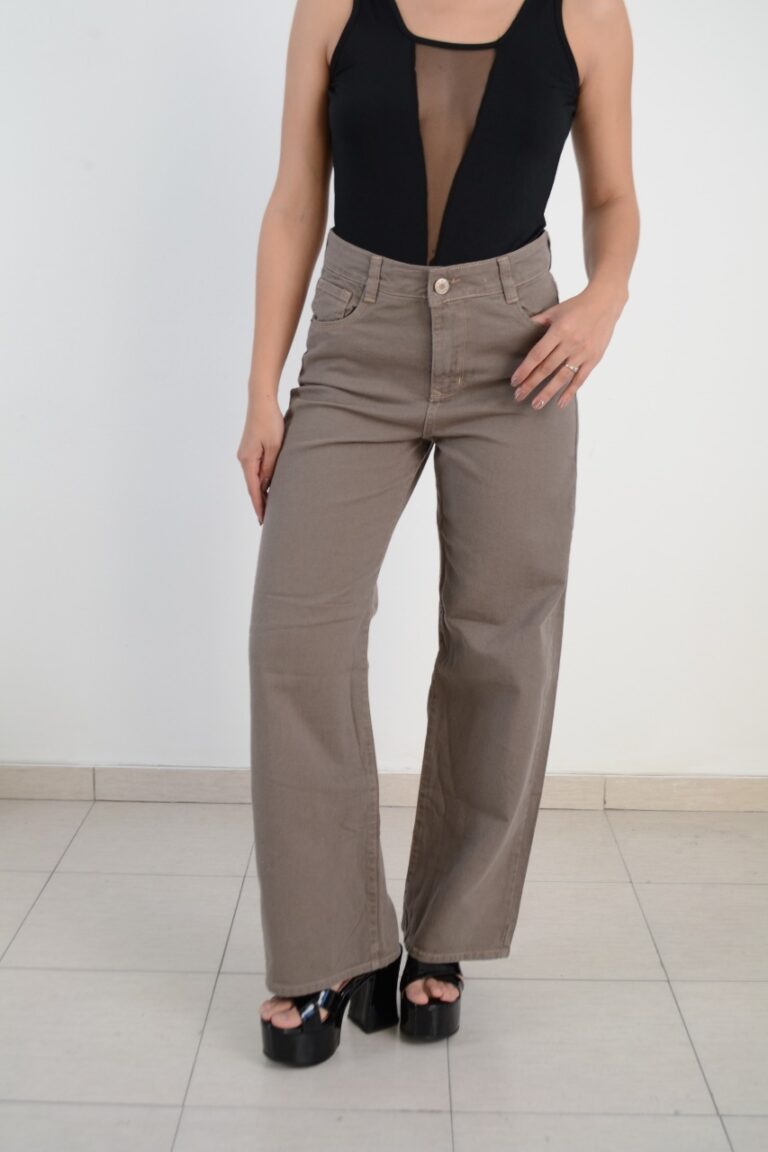 Wide Leg Cafe Claro Art. 334 – Andar Jeans